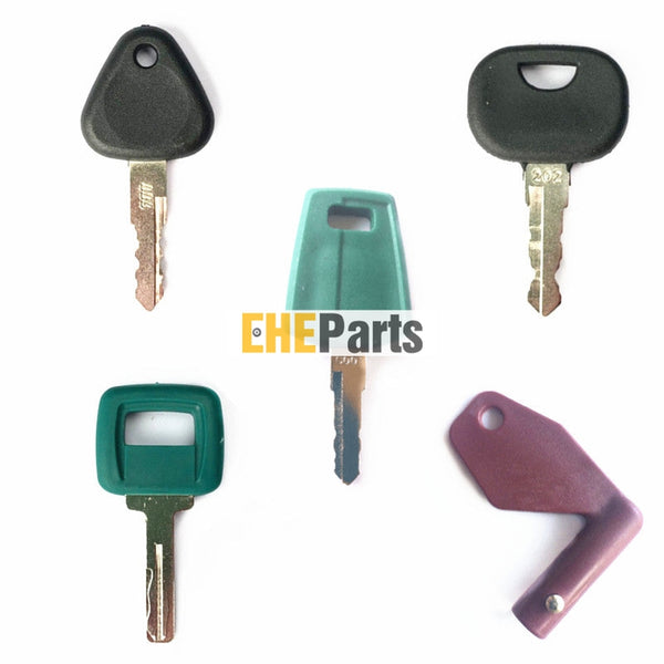 Aftermarket 5 pcs Volvo Heavy Equipment Keys Set 777 202 11039228 C001